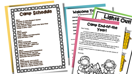 3 Ideas for Camp End of the School Year — Trina Deboree Teaching and ...