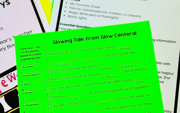 5 Fun Classroom Glow Day Ideas for 2025 — Trina Deboree Teaching and ...