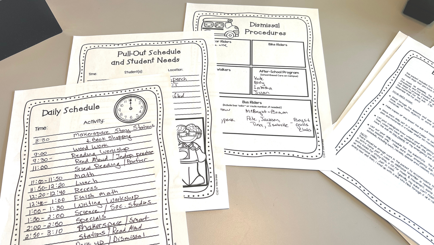 OTT 221 Ready, Set, Teach: Preparing Emergency Sub Plans in the ...