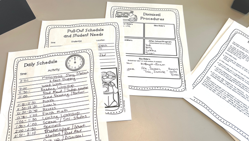 OTT 221 Ready, Set, Teach: Preparing Emergency Sub Plans in the ...