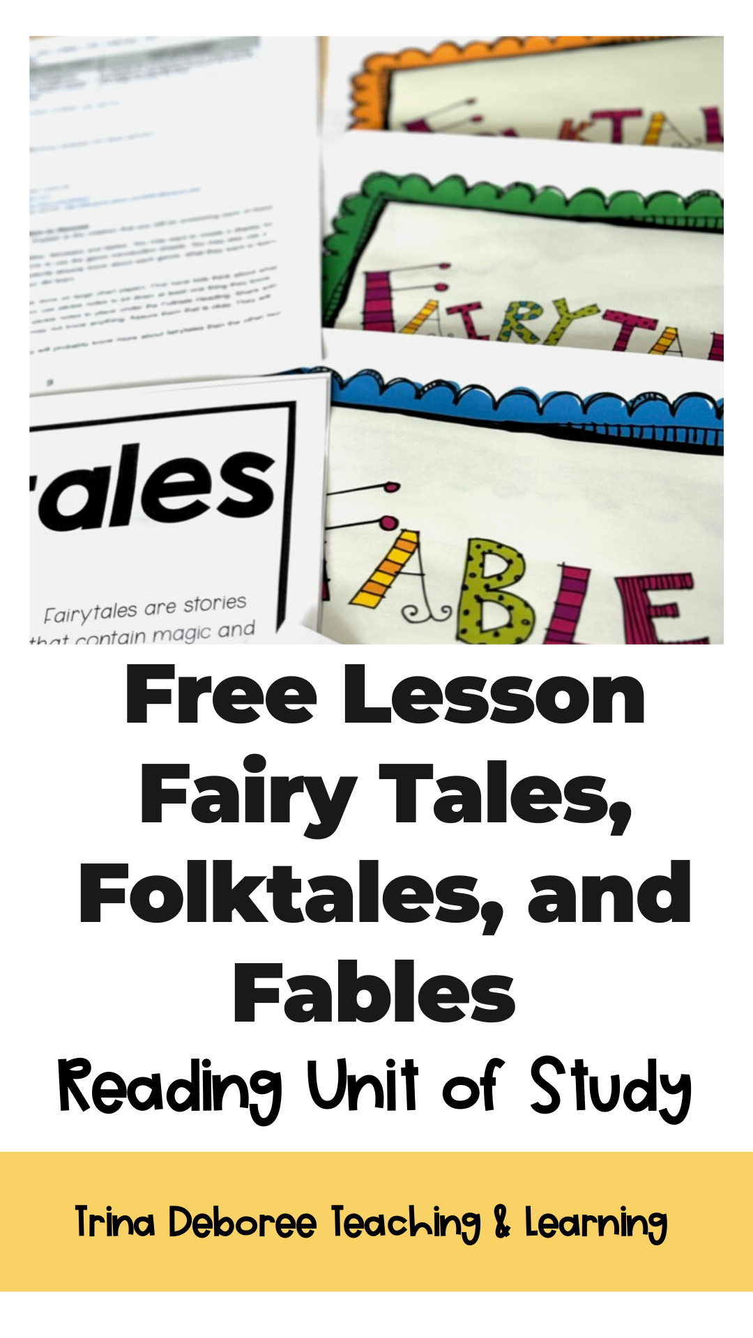 Fairy Tales, Folktales, and Fables Reading Unit of Study — Trina ...