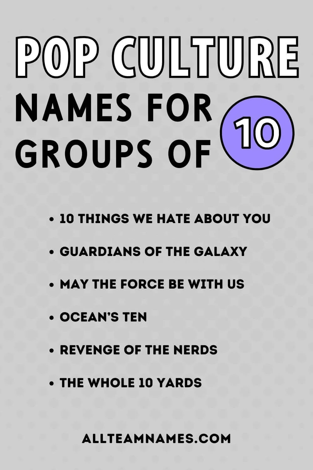 207 Unique Group Names For 10 People (Funny & Creative)