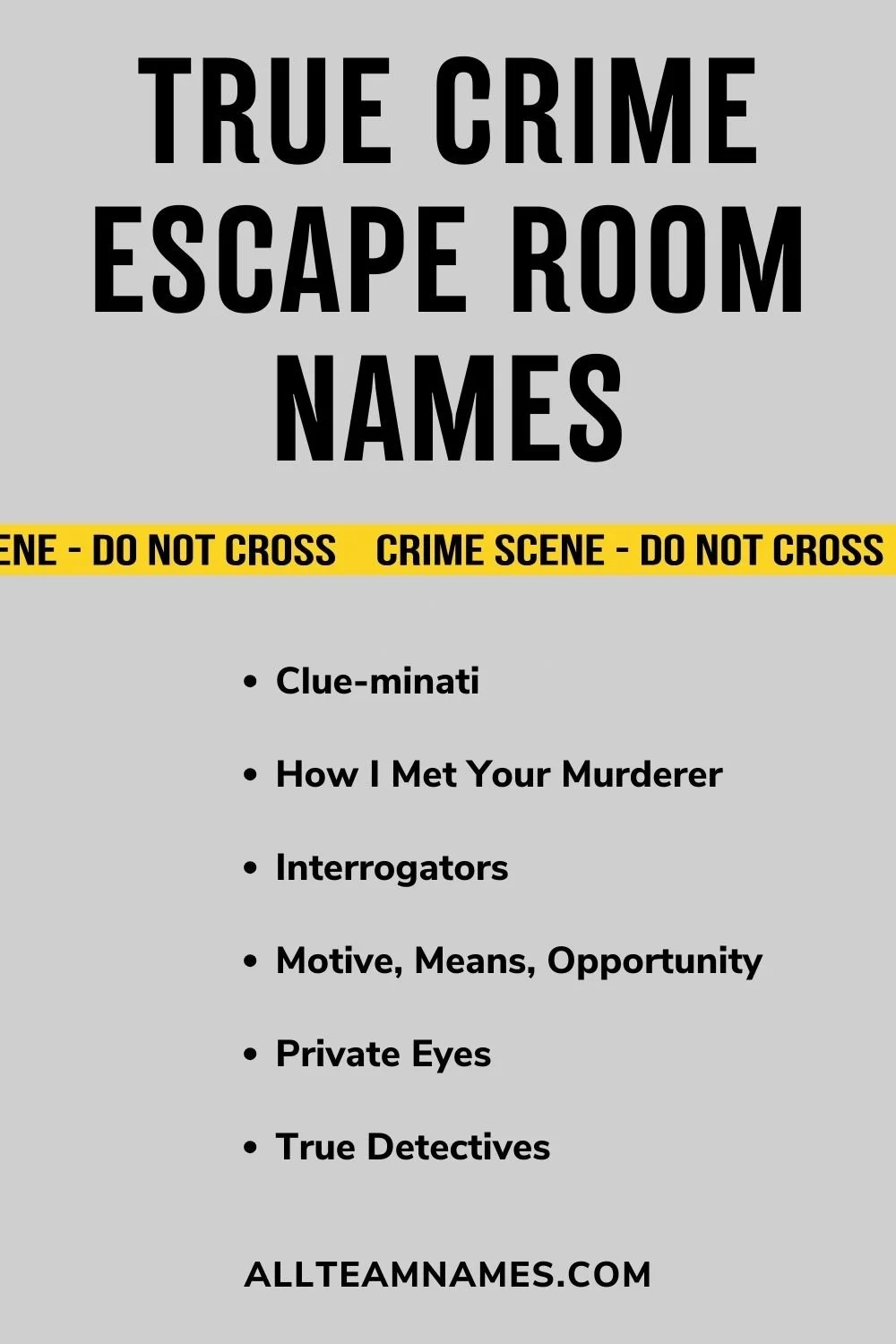 481 Best Escape Room Team Names (Sorted Into Eleven Categories)