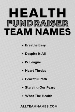 363 Inspirational Fundraising Team Names (By Category)