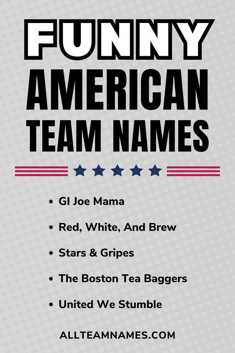 187 Patriotic Team Names That Celebrate America With Style