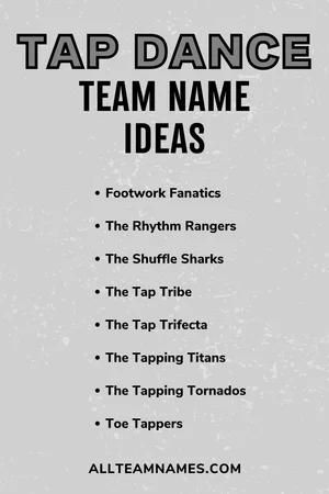 293 Dynamic Group Names For Dance Teams