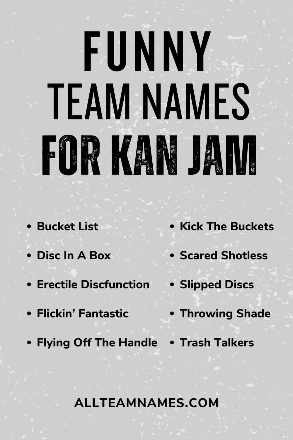 197 Kan Jam Team Names (Funny, Clever, & Pop Culture-Themed)