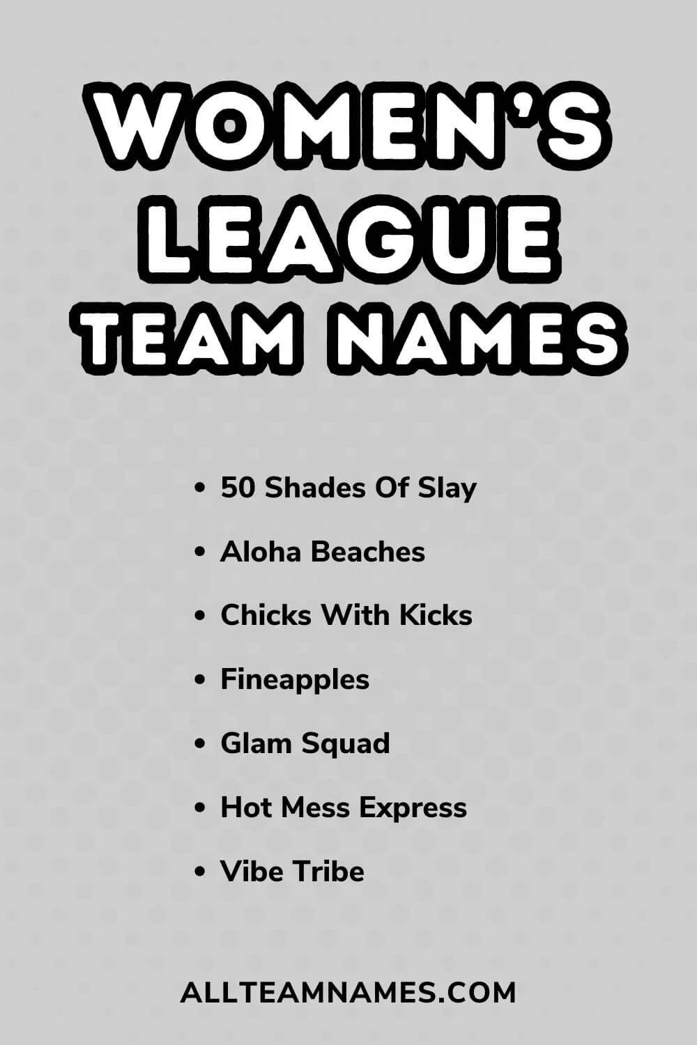 500 Best Team Names For Women & Girls (Sorted By Groups)