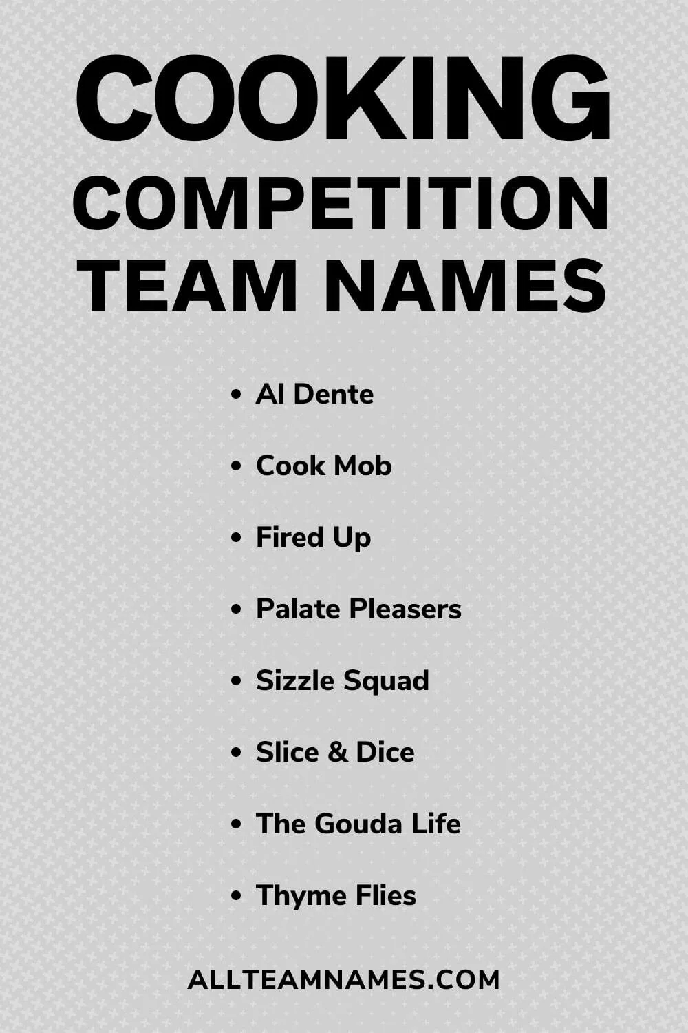 339 Sizzling Cooking Team Names That Are Creative And Funny
