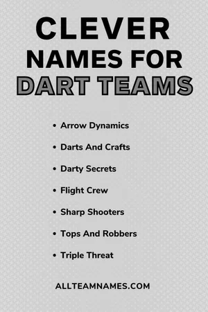 129 Clever Darts Team Names That Are Funny, Creative, And Cool