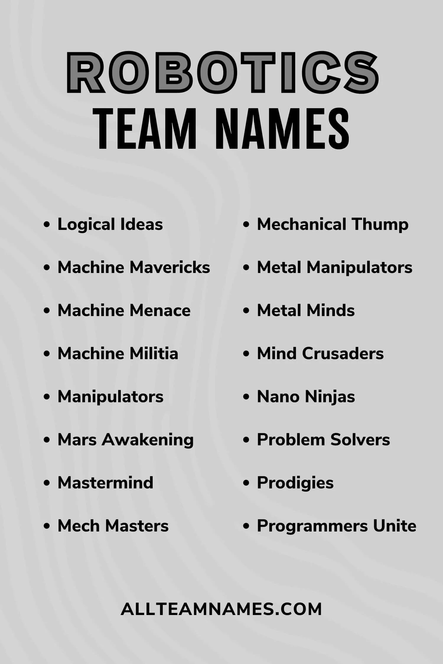 126 Robotics Team Names Engineered For Success