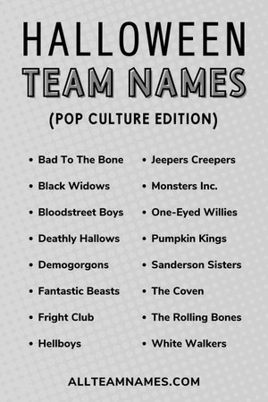 229 Spooktacular Halloween Team Names That Are Scary Good