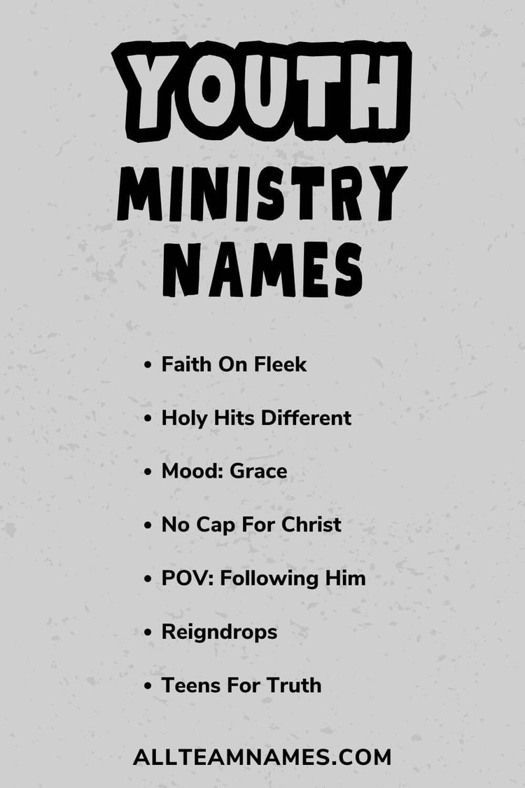 273 Empowering Ministry Names For Women, Men, And Young Adults