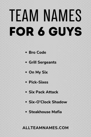 211 Unique Group Names For 6 Friends (Funny & Creative)