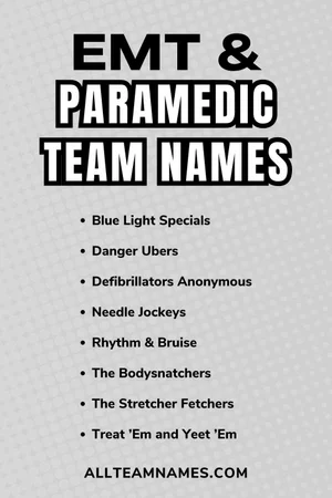 267 Best Medical Team Names For Every Field Of Medicine
