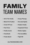 421 Most Creative Family Team Names (Bonus: Group Chat Names!)