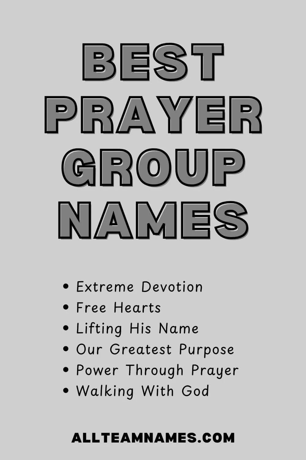 255 Uplifting Prayer Group Names To Strengthen Your Faith