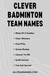 273 Badminton Team Names That Serve Up Excitement
