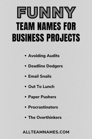 325 Best Project Names For Work, School, Or Volunteering
