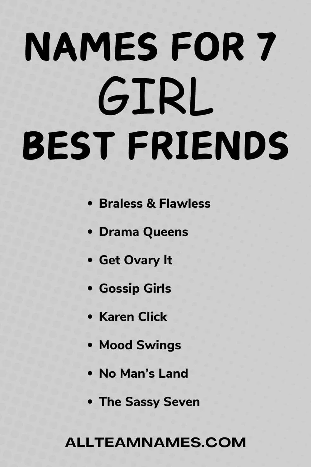 213 Best Group Names For 7 People (Funny, Cool & Unique)