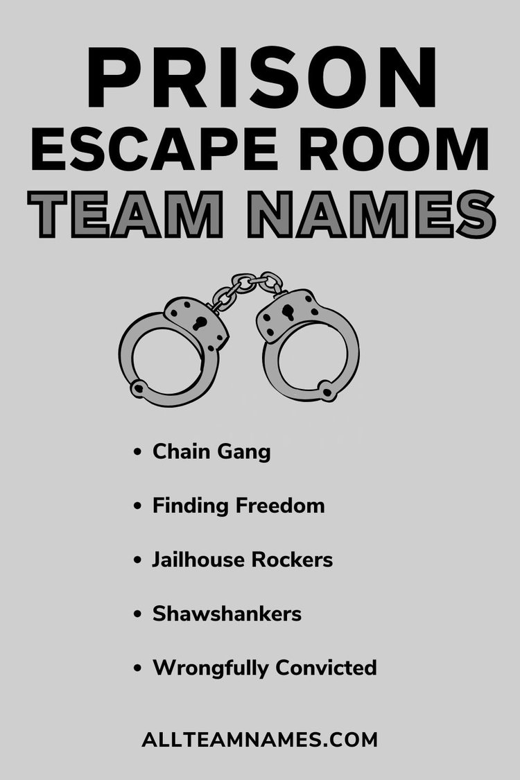 481 Best Escape Room Team Names (Sorted Into Eleven Categories)
