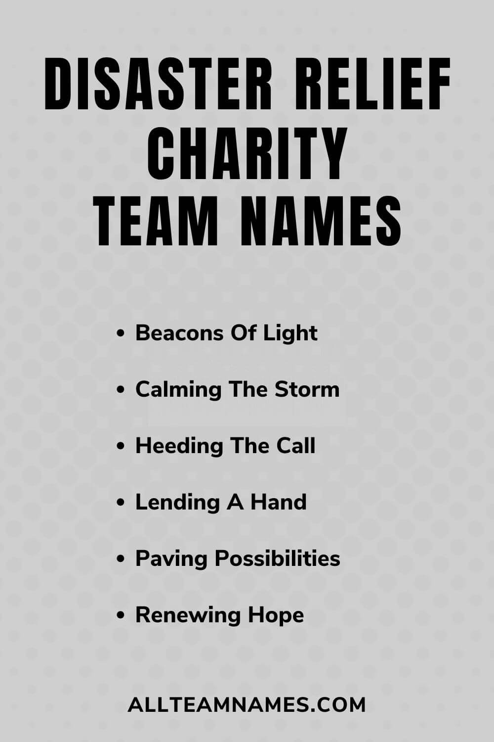 363 Inspirational Fundraising Team Names (By Category)
