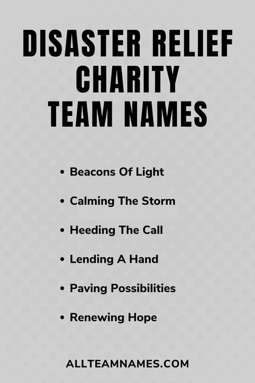 363 Inspirational Fundraising Team Names (By Category)
