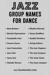 271 Dynamic Group Names For Dance Teams