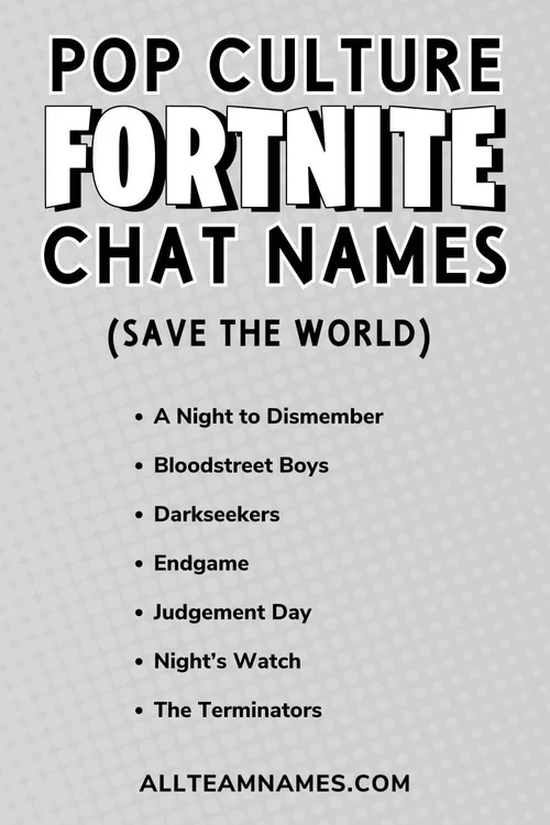444 Unique Fortnite Group Chat And Island Names (Categorized)