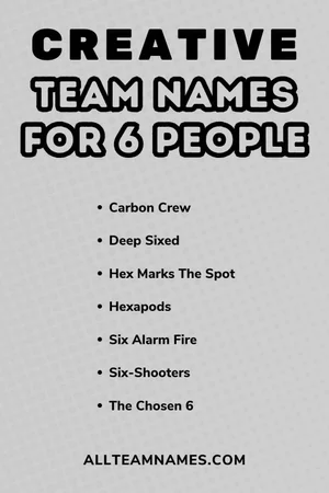 211 Unique Group Names For 6 Friends (Funny & Creative)