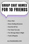 207 Unique Group Names For 10 People (Funny & Creative)