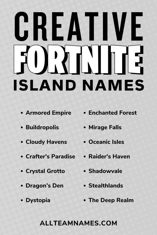 444 Unique Fortnite Group Chat And Island Names (Categorized)