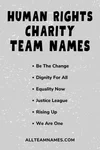 363 Inspirational Fundraising Team Names (By Category)