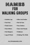 147 Walking Team Names To Step Up Your Game