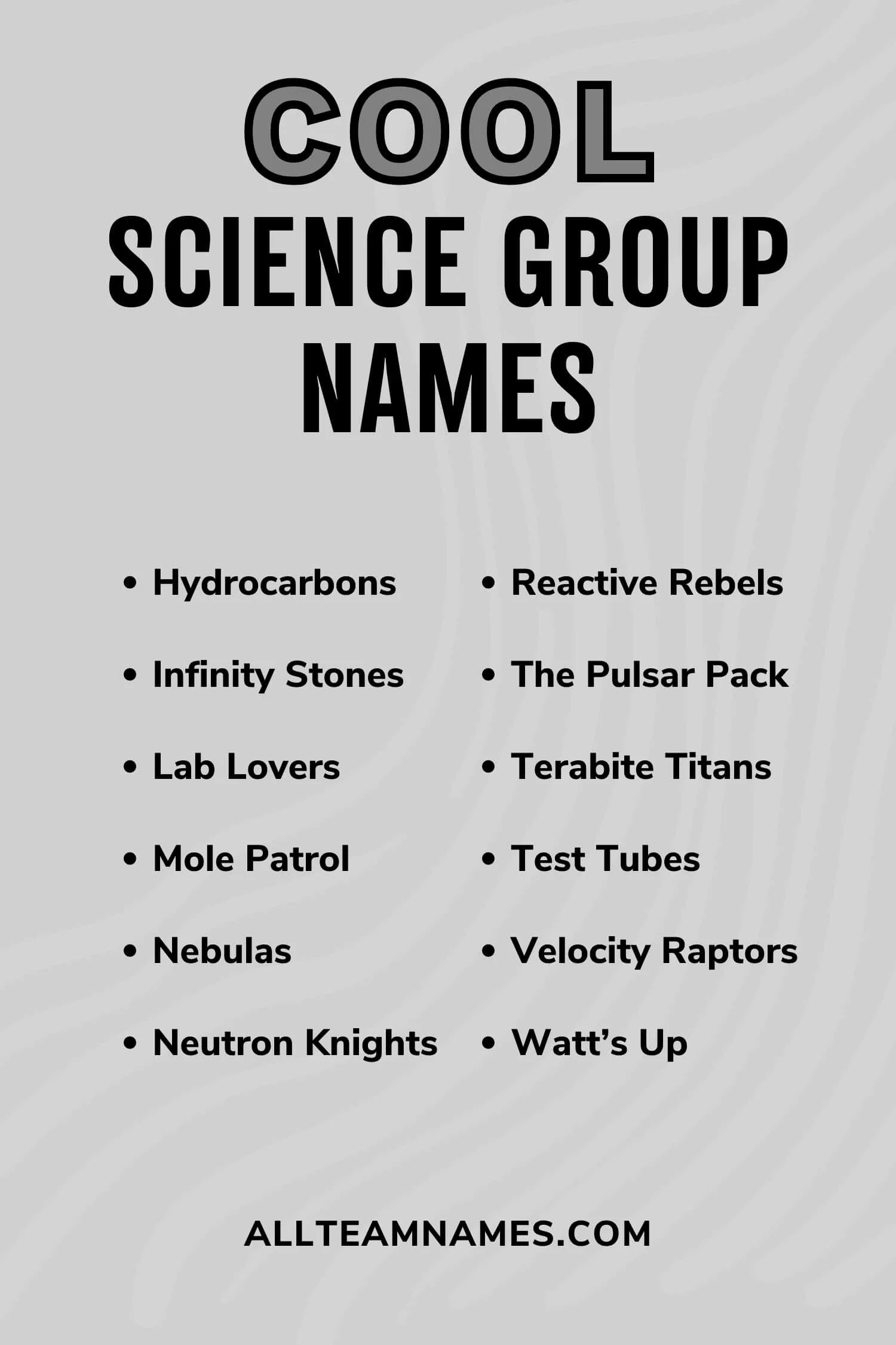123 Brilliant Science Group Names For Teams And Clubs