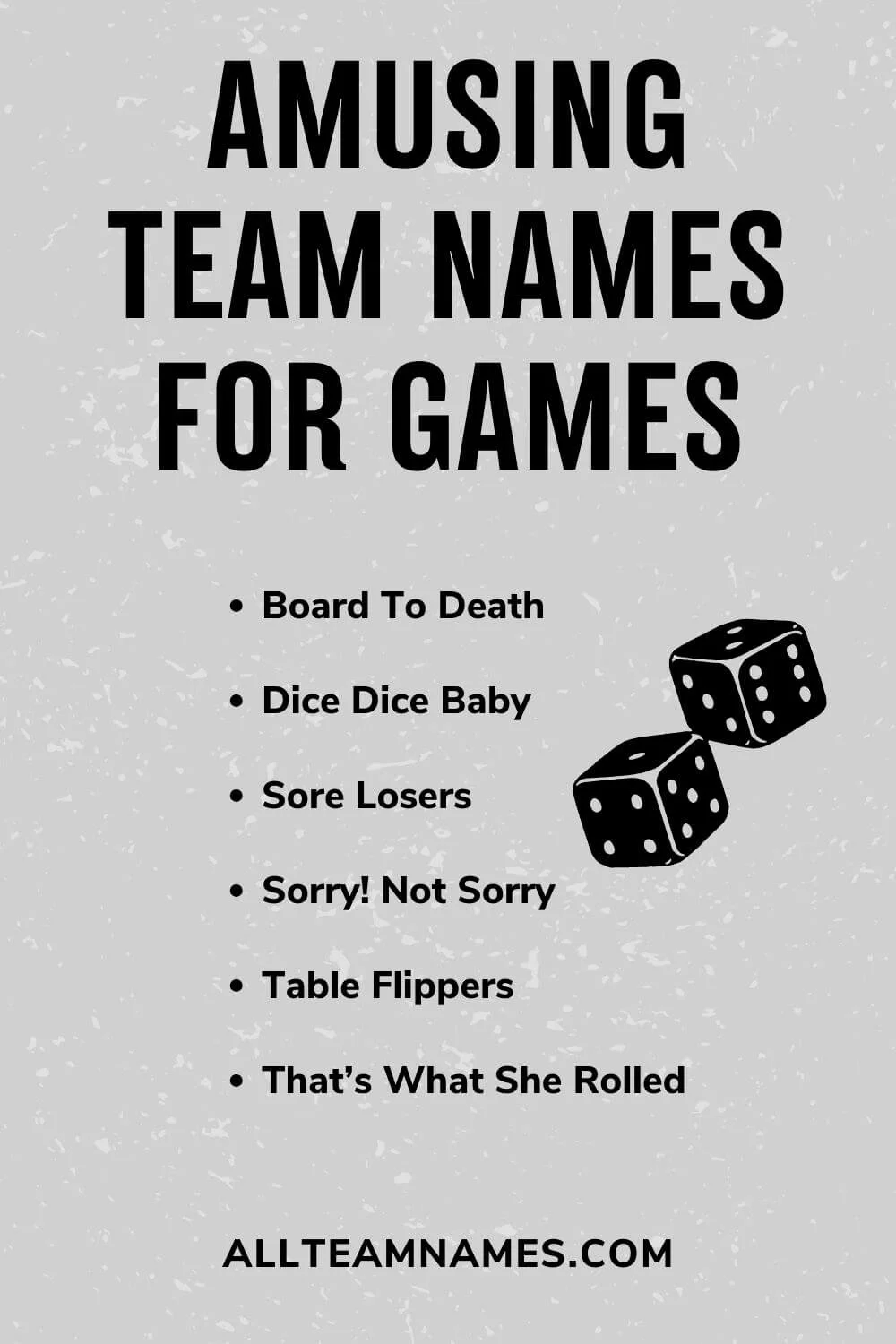 569 Funny And Amusing Team Names For All Types Of Games