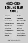 183 Bowling Team Names That Are Strikingly Great