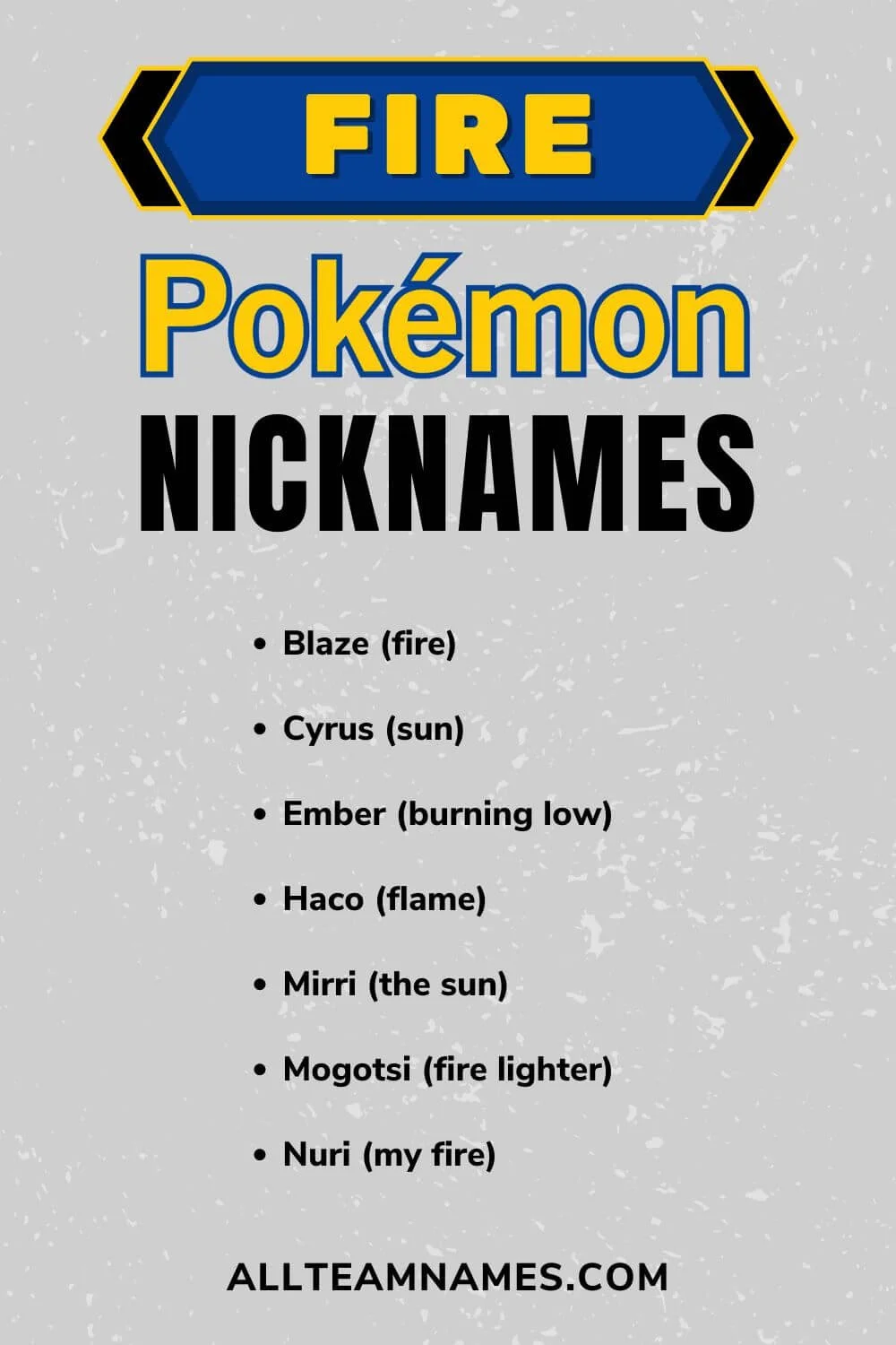 531 Ultimate Pokémon Nicknames (Categorized By Creature Type)