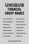 257 Finance Team Names That Are Funny And Creative