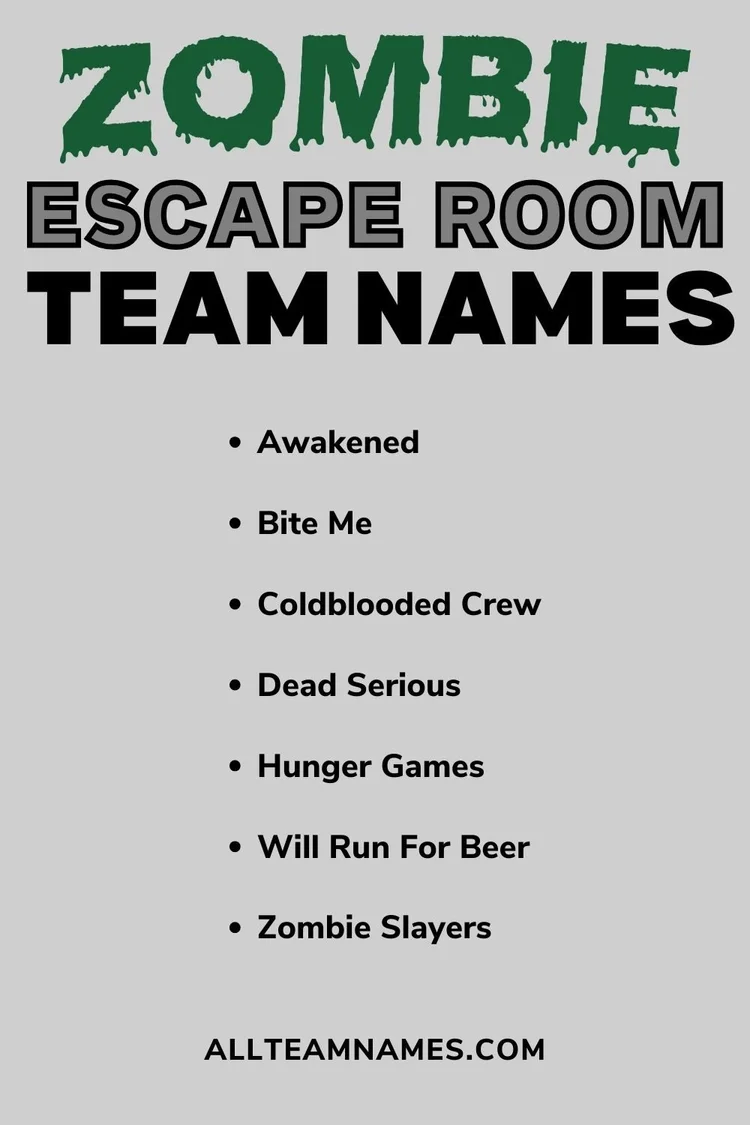 481 Best Escape Room Team Names (Sorted Into Eleven Categories)