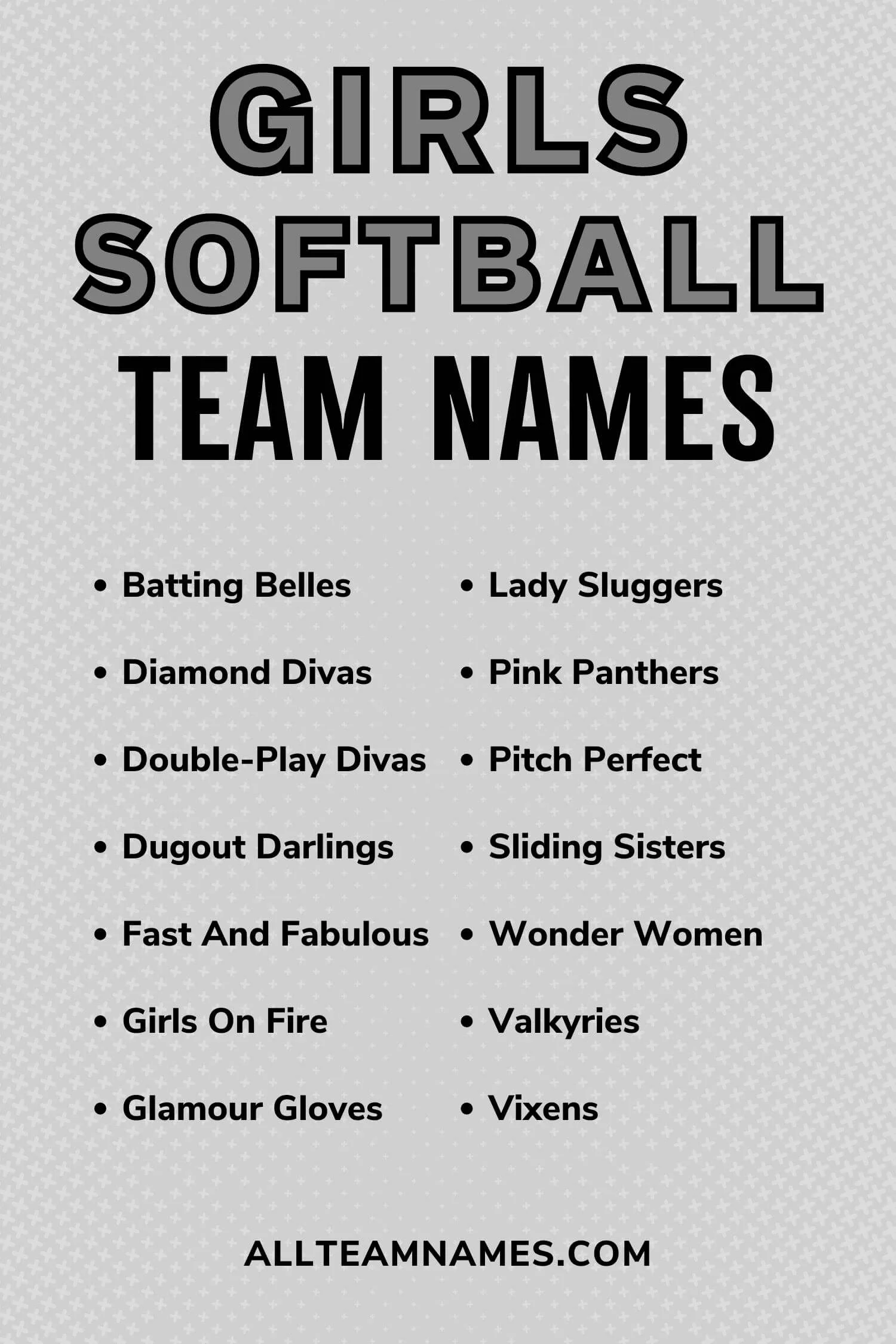 209 Best Softball Team Names By Category 209 Best Softball Team Names By Category