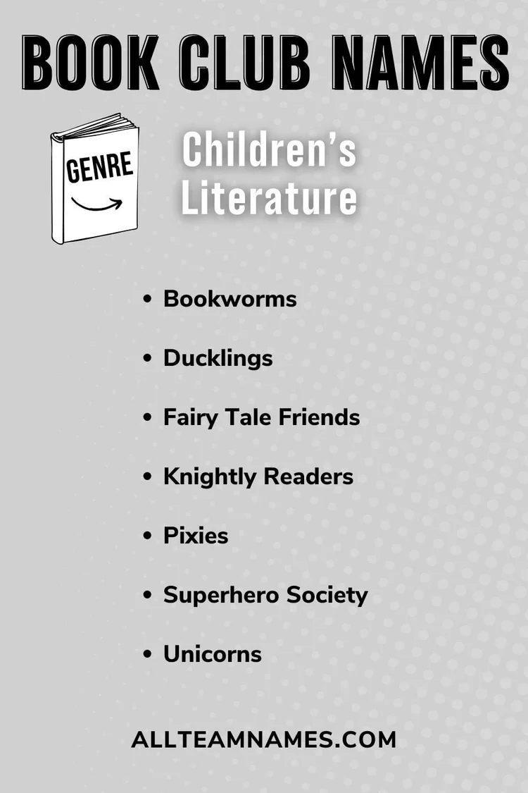 379 Creative Book Club Names (Sorted By Genre)