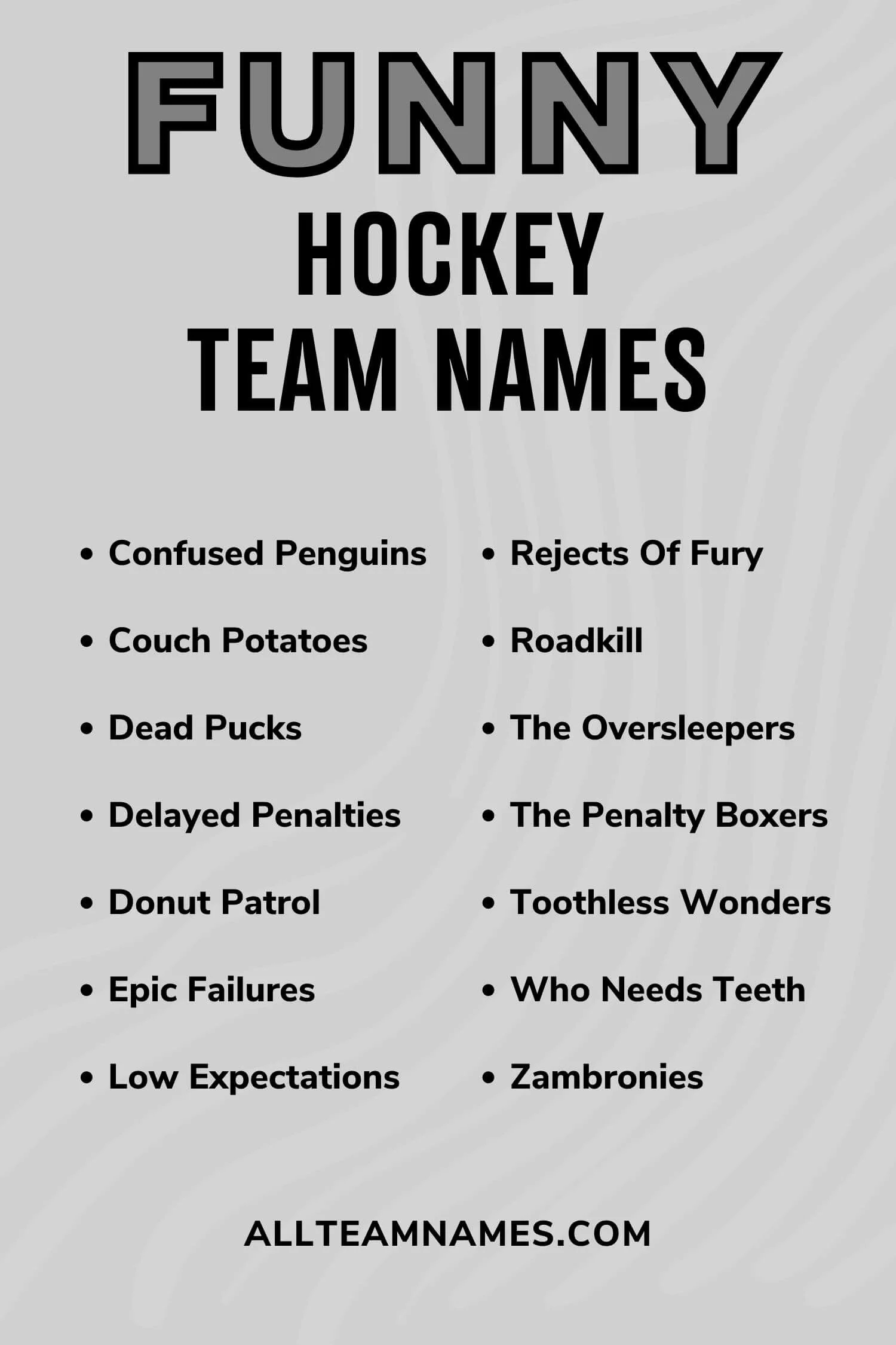 267 Names For Hockey Teams That Score Big 267 Names For Hockey Teams That Score Big