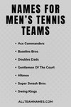 233 Creative Tennis Team Names That Hit Different