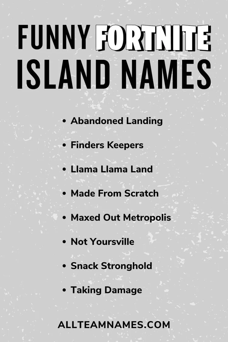 444 Unique Fortnite Group Chat And Island Names (Categorized)