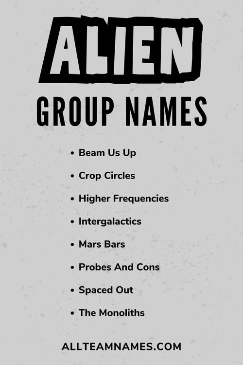 203 Unique Alien Team Names (From Funny To Pop Culture & More)