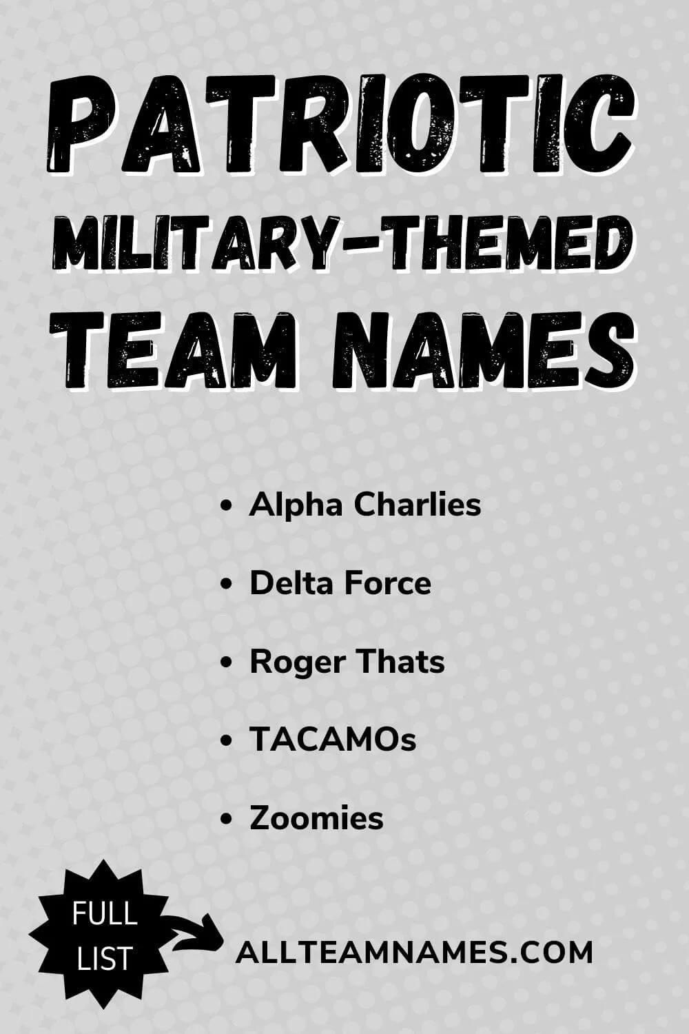 187 Patriotic Team Names That Celebrate America With Style