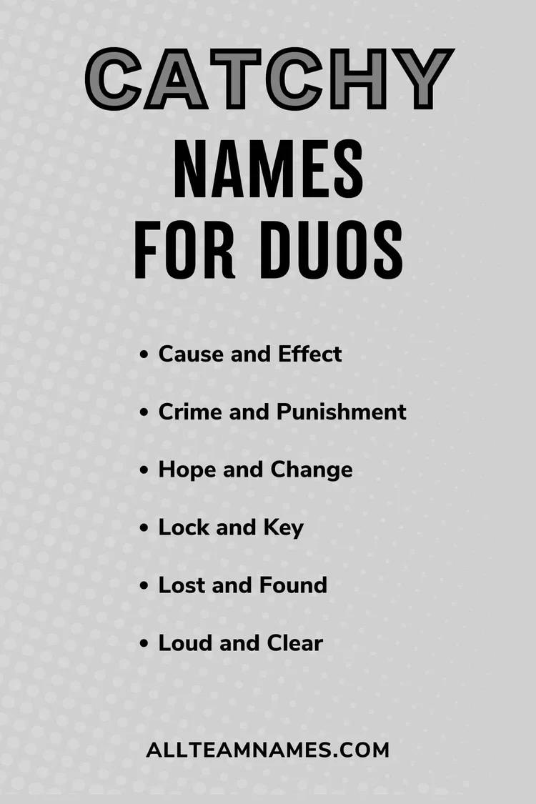 253 Best Duo Names For Friends, Gamers, Couples & Teams