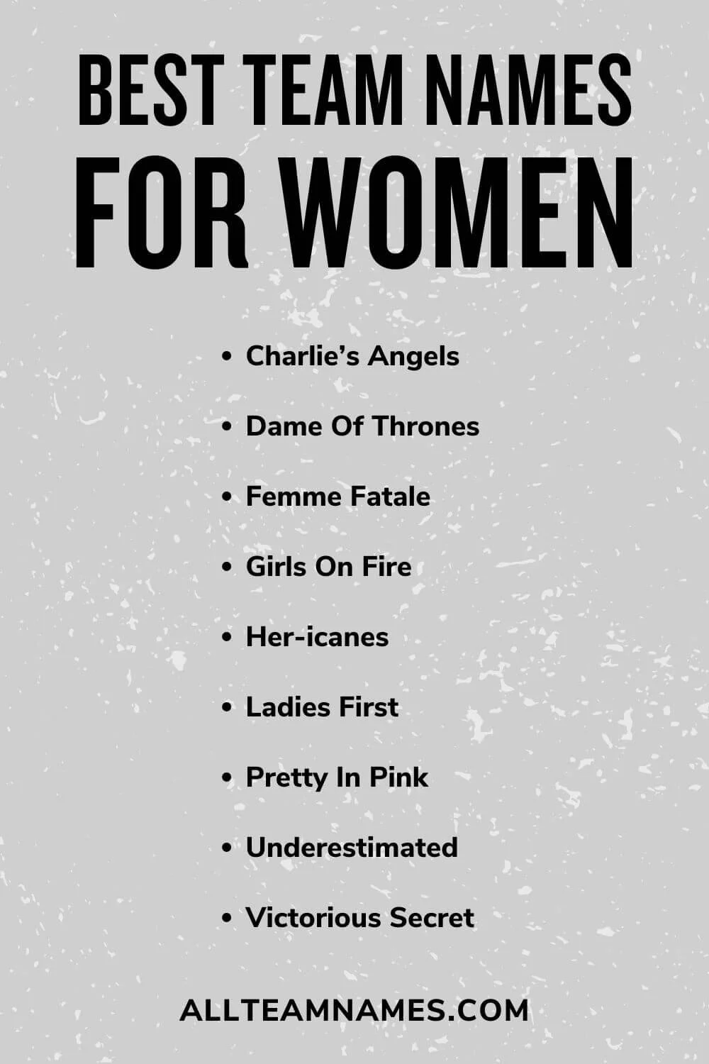 500 Best Team Names For Women Girls Sorted By Groups 500 Best Team Names For Women Girls Sorted By Groups