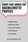 167 Bachelorette Party Names For Shirts, Parties & Group Chats